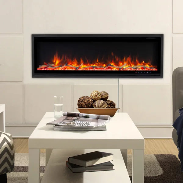 Paramount Kennedy II 152.4 cm (60 in.) Wall Mounted Electric Fireplace ...