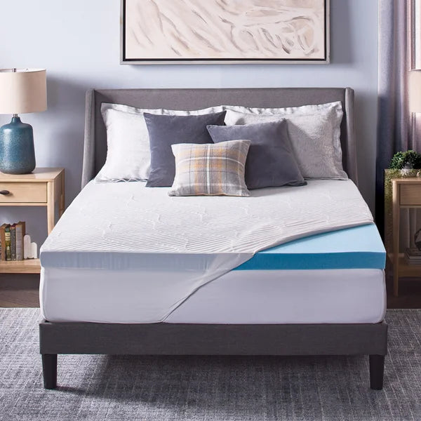 Novaform ComfortLuxe Plus Gel Memory Foam 3-inch Mattress Topper | Shop ...