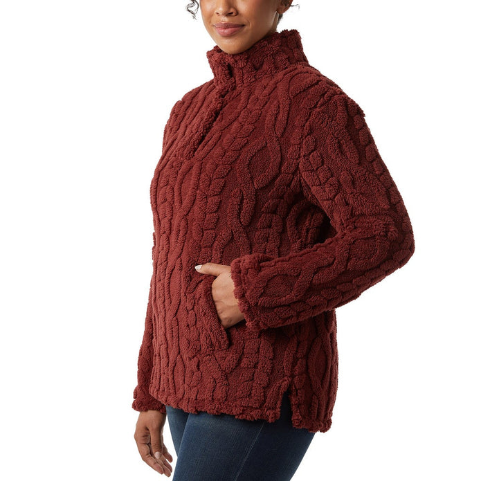 32 Degrees Women's Cable Sherpa Pullover – Shop Smart Canada
