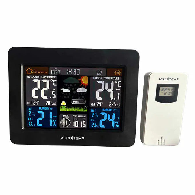 AccuTemp Wireless Colour Weather Station – Shop Smart Canada
